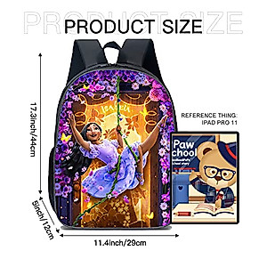 MeiPing Cartoon Backpack High Capacity Multifunction Anime Casual Backpack Lightweight Travel Backpack 17 Inch, One Size