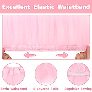 Olreco Toddler Tutu Pink Tutu Toddler Baby Tutu Skirt Infant Tutu for Toddler Girls Pink Tutu for Girls Pink Tutu for Baby Girl