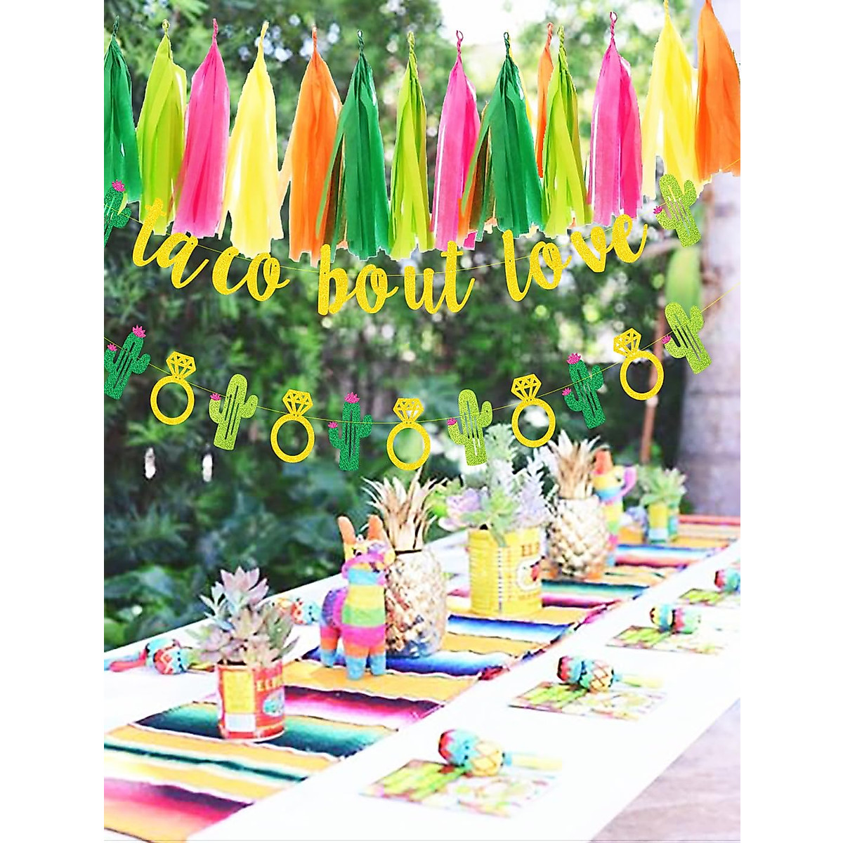 Final Fiesta Bachelorette Party Decorations Taco Bout Love Decorations Taco Bout Love Banner Fiesta Bridal Shower Mexican Fiesta Taco Bout Love Decorations