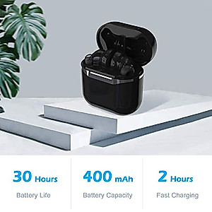 NexiGo True Wireless Earbuds Active Noise Cancelling, 4 Built-in Mics Smart AI Noice Reduction for Clear Calls, ANC Gaming Mode: 55ms Low-Latency, Bluetooth 5.1, 40H Playtime, IPX5 Waterproof