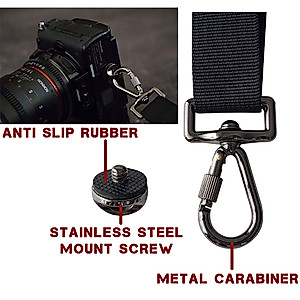Ocim Camera Strap,Camera Sling Strap with Safety Tether, Adjustable and Comfortable Neck/Shoulder Belt for DSLR/SLR Camera (Compatible With Nikon, Canon, Sony) Universal Belt Women/Men