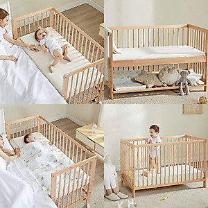 NTBAY 100% Brushed Microfiber Fitted Crib Sheet, Super Soft and Cozy 28x52 Crib Sheet for Standard Crib and Toddler Mattresses, Boys, Girls, Unisex, White, 28x52 Inches