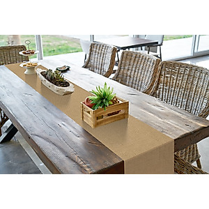 6 Pack Natural Burlap Table Runners,12 x 72 Inch Rustic Jute Table Runner and Placemats Bulk for Western Wedding Table Decorations,Farmhouse Style Party,Holiday,Kitchen Coffee Table Decor Cover