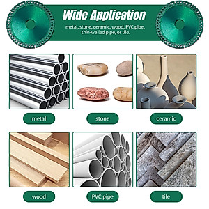 Indestructible Disc 2.0 - Cut Everything in Seconds, 2024 Upgrade Indestructible Disc for Angle Grinder 7/8 inch, 4 inch Circular Saw Blades for Ceramic Tile Glass Metal Wood Cutting (3 Pack)