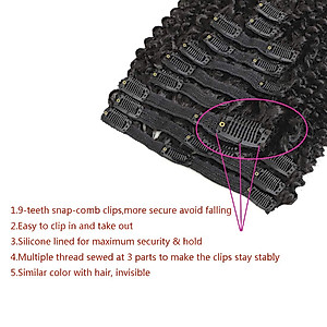 GBSTORE 20 Pcs Wig Clips Black 9-Teeth Metal Clips Snap-Comb Wig Clip for Hair Extension,32mm with Rubber DIY Wig Accessories Clips