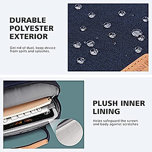 NIDOO Laptop Shoulder Bag for 13" MacBook Air Pro M1 M2 / 12.9" iPad Pro M2 M1 / 13" Surface Pro X 7 8 9, Vertical Computer Sleeve Carrying Case Messenger for 13.3" Galaxy Pro 360 / Tab S8+ / Dell XPS