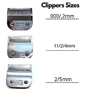 Metal Hair Clipper Attachment - Outliner Blade, Cool Touch Replacement Clipper Blades, Ultra Touch Trimmer Blade Fit To Oster Models By Andis (Size 000 (.2mm))