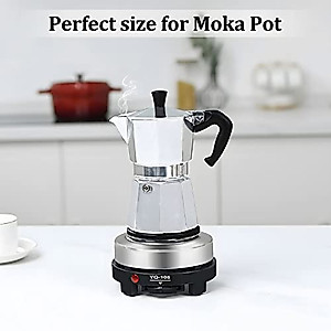 Artilife 500W Small Electric Hot Plate, Multi-Function Portable Stove Kitchen Cooktop Electric Heater for Home 110V