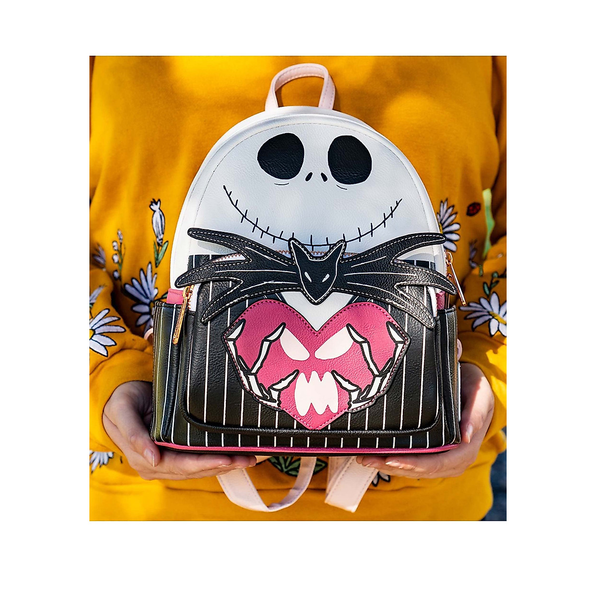 Nightmare Before Christmas Jack Skellington Valo-ween Mini Backpack - Entertainment Earth Exclusive