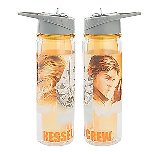Vandor Star Wars Story Hans Solo Water Bottle, Tritan, Gray