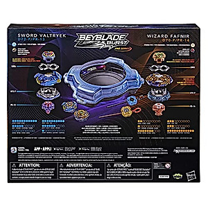 BEYBLADE Burst Pro Series Evo Elite Champions Pro Set - Complete Battle Game Set with Beystadium, 2 Battling Top Toys and 2 Launchers