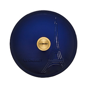 Le Creuset Eiffel Tower Collection Enameled Cast Iron Signature Cocotte with Lid, 2.5 qt., Indigo