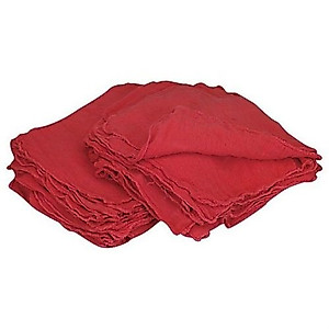 MHF Aprons Shop Towels Red-Commercial/Industrial B Grade -1000 Pieces -New 100% Cotton