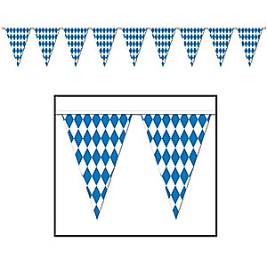 Beistle Oktoberfest Pennant Banner, 17 by 30-Feet