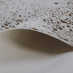 Guyi Rare Faux Cowhide Rug 8X6 ft Large Cowhide Modern Cow Rug Tan Area Rugs for Living Room Bedroom Dinning Room Animal Print Rug