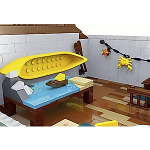 General Jim's Ship Repair Yard Fisherman's Harbor Town Series Street View Architecture 3281 Piece Detailed City Modular Building Block Bricks Model or Playset for Teens and Adults