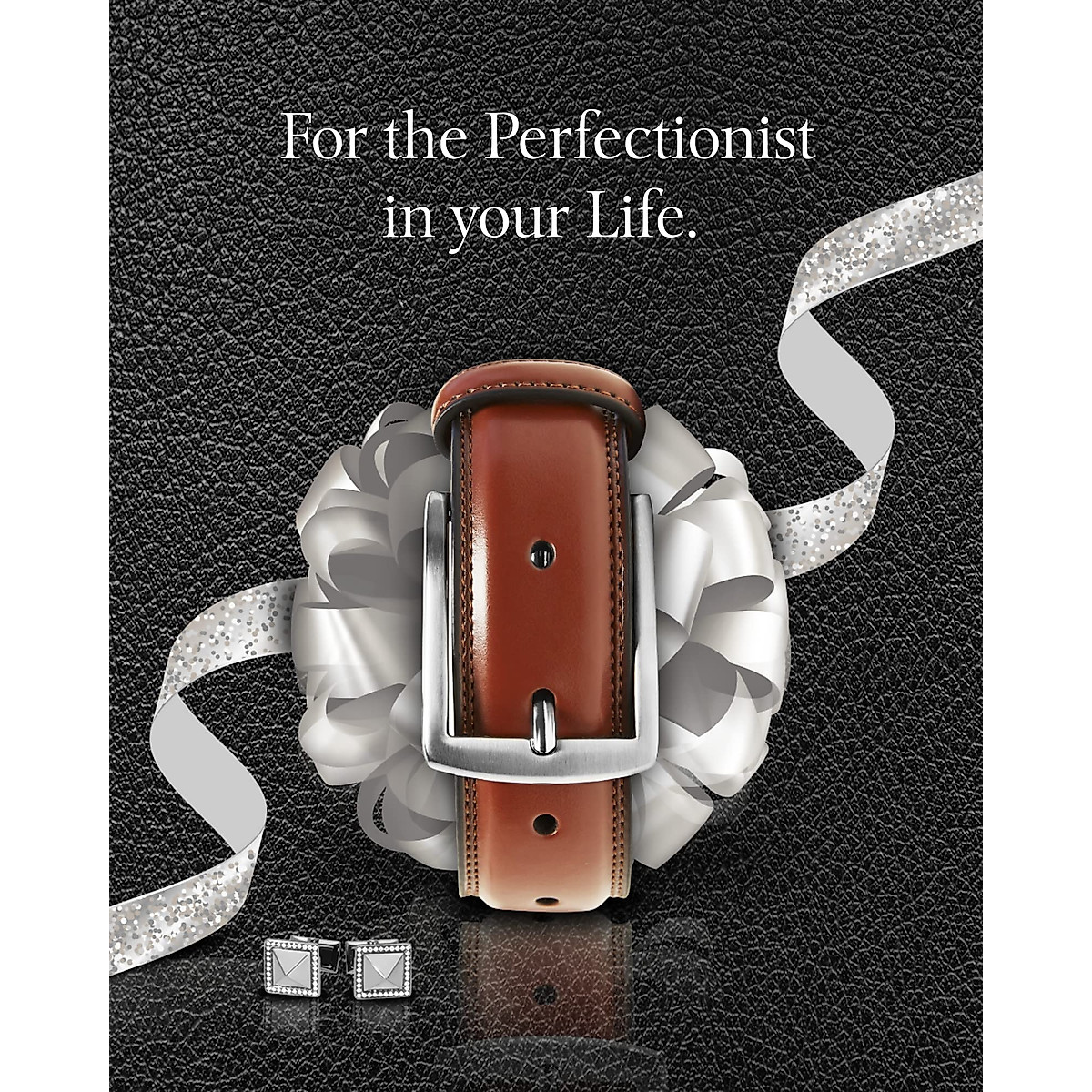 Access Denied Genuine Leather Dress Belts For Men - Mens Belt For Suits, Jeans, Uniform Brown Belt - Designed in the USA