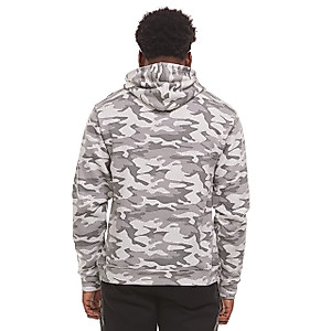 Spalding Men's Competition 2.0 Kangaroo Pocket Hoody, Mens Pullover Hoodie Sweatshirt - White Camo, Medium