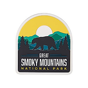 Vagabond Heart National Park Fridge Magnet - 3D PVC Refrigerator Travel Magnet - Road Trip Souvenir (Great Smoky Mountains)