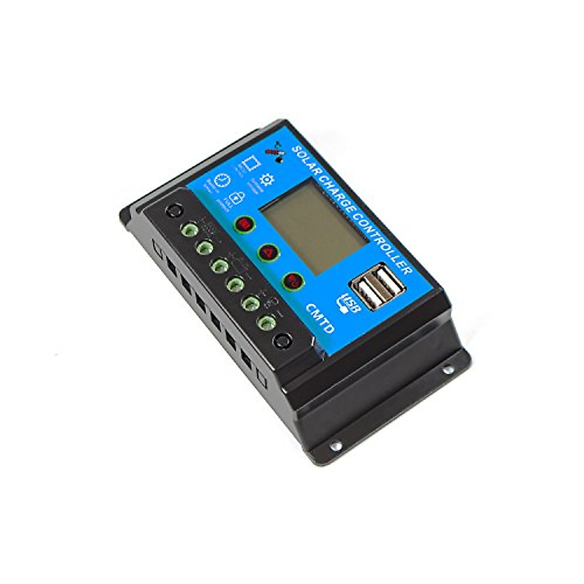 ALEKO SC402 Solar Charge Controller 20A Intelligent 2 USB Ports Display 12V / 24V