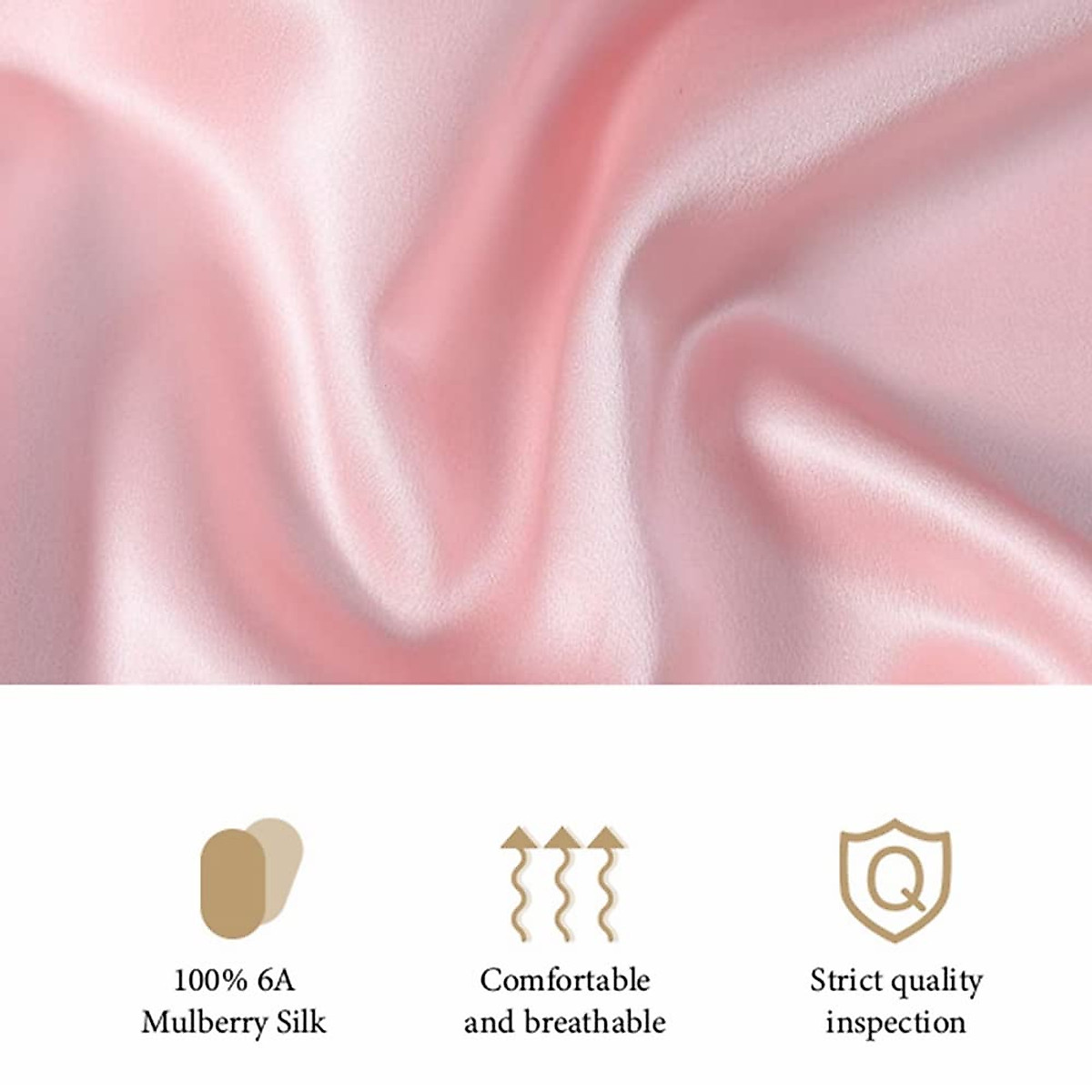 YJKIS 44" 100% Pure Silk Fabric Natural White Charmeuse Fabric by The Yard for Sewing Clothes DIY Crafts, Natural White