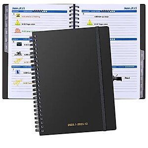 2024 Planner - Weekly Planner 2024 from January 2024 to December 2024, 5" x 8" Planner with Year Plan, Monthly Tabs, Monthly Expense & Notes, Inner Pocket, 100GSM Paper