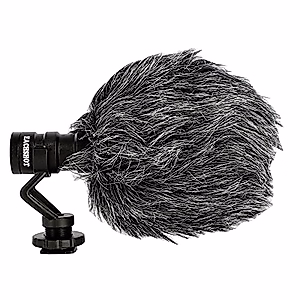 EACHSHOT Video Microphone Mic for Camera Canon, Nikon, Sony A7III A6500 A6400 A6300, Panasonic GH5 GH4, GoPro Mic Adapter, iPhone Vlog Vlogger w/ 3.5mm TRRS TRS Cable [NOT for Rebel T6]