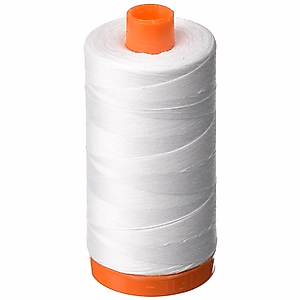 Aurifil A1050-2024 Mako Cotton Thread Solid 50WT 1422Yds White