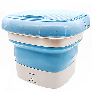 Mini Portable Washing Machine - Folding Washing Machine - Bucket Washer for Clothes Laundry- Collapsible Washing Machine - Underwear Washing Machine for Camping, RV, Travel, Small Spaces