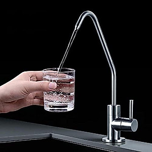 Drinking Water Filter Tap 360 Rotation Kitchen Sink Purifier Faucet Fits All Water Filter Systems & Reverse Osmosis Systems-Oat,Oat