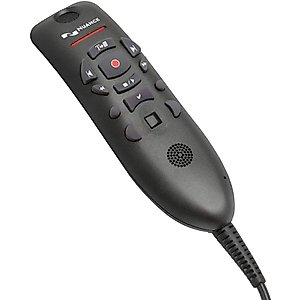 Nuance PowerMic III Microphone for Dragon (Non-Healthcare), 9 Ft Cord, Dictate Documents and Control your PC – all by Voice, [PC Disc], Black