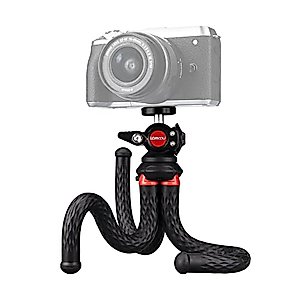 Lammcou Camera Tripod Flexible Mini Small Travel Lightweight Bendy Selfie Gorrila Tripod for DSLR Camera Vlogging Video Camera Action Camcorder Webcam Projector Ring Light Accessory Trípode