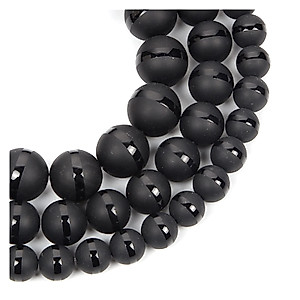 NHBT YU Natural Stone Beads A Line Frosted Agate Charm Round Loose Beads for Jewelry Making Needlework Bracelet DIY 4-12 MM T87 (Color : H7498, Item Diameter : 12mm About 30 pcs)