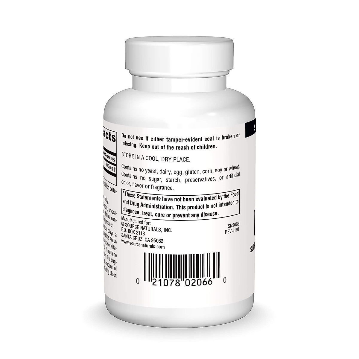 Source Naturals Pantethine 300mg - 90 Tablets