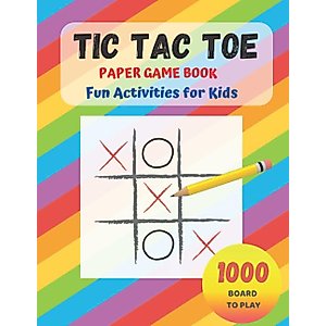 Tic Tac Toe Paper Game Book Fun Activities for Kids 1000 Board to Play: Paper & Pencil Workbook for Games: Gigant Tic Tac Toe, Smart gifts for Family,