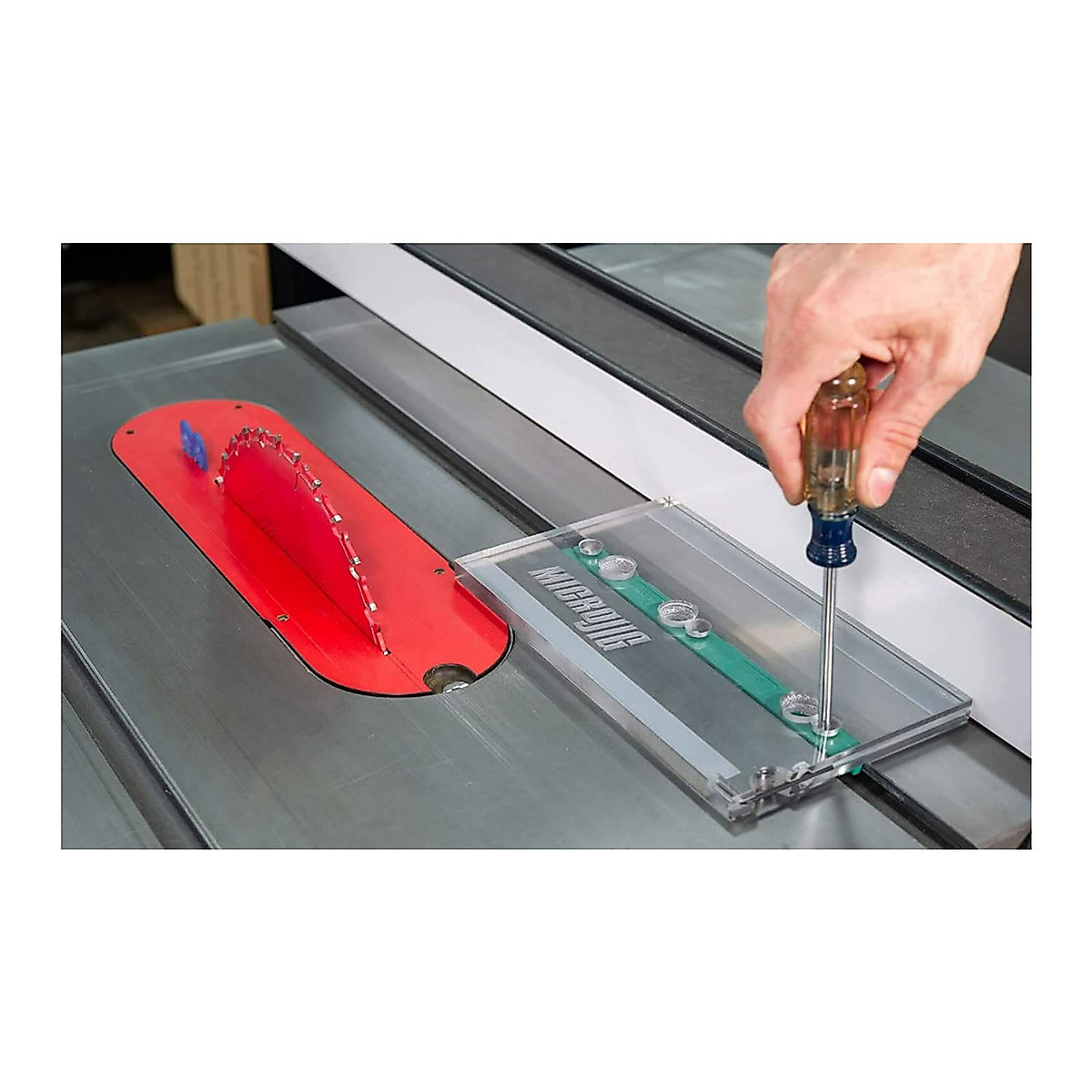 Microjig DV-360ZP750B1 Zeroplay 360-Degree Adjustable Versatile Accurate and Easy to Use Sled Kit compatible with T and U shaped Miter Bars