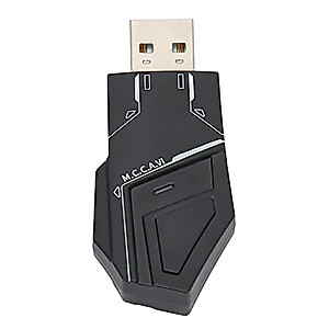 FastUU WirelessControllerAdapter, USBWirelessControllerAdapter Exquisite PlugandPlay Portable Durable Black for PC