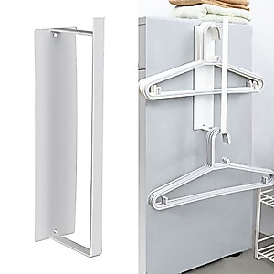 MISNODE Hanger Storage Rock Meral Iron Hanger Organizer 2x3x11 inches Steel Laundry Room Organization Metal Wall Mounted Hanger Laundry Organizer for Laundry Room