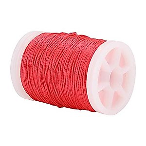 Dilwe Bow String Serving Thread, Nylon Fiber Spool Bow String Protective for Various Bows(Red)