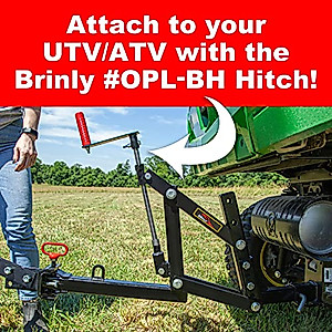 Brinly BS-381-A Sleeve Hitch Tow Behind Box Scraper, 38"