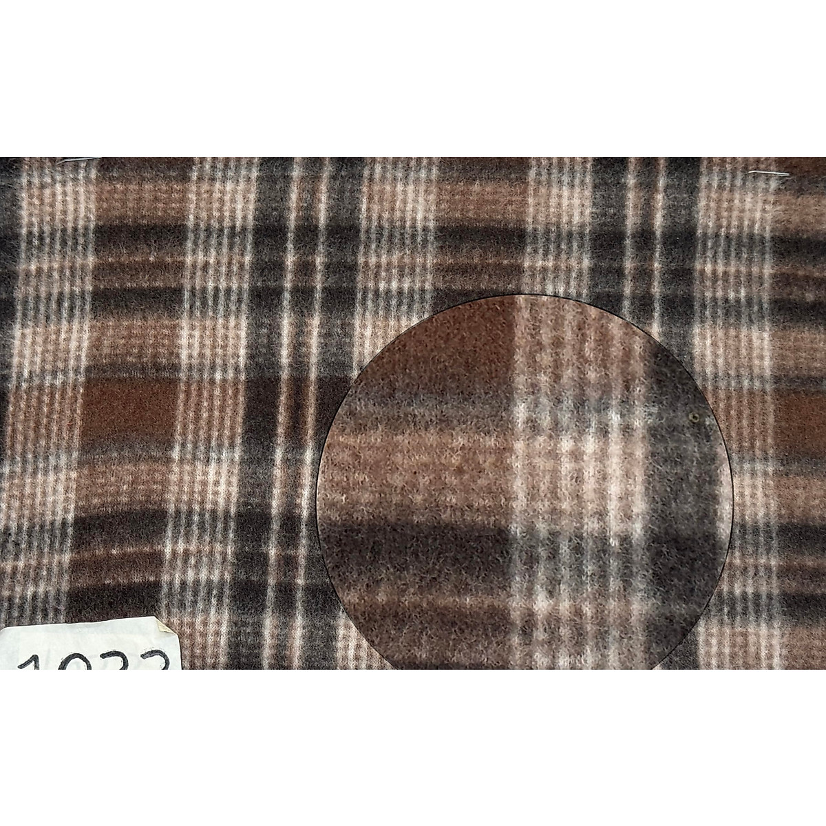 ALEKI Fabric, Brown Plaid,Tartan, Fleece Printed Fabric / 58" Wide/Sold by The Yard Sold by Yard