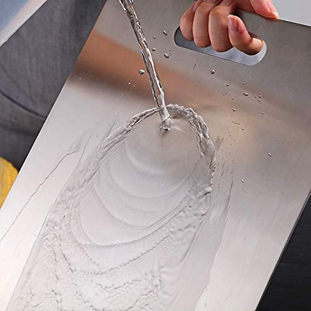 KORVOS Stainless Steel Cutting Boards for Kitchen, Heavy Duty Chopping Board, Butcher Block Board for Meat, Cheese, Vegetable