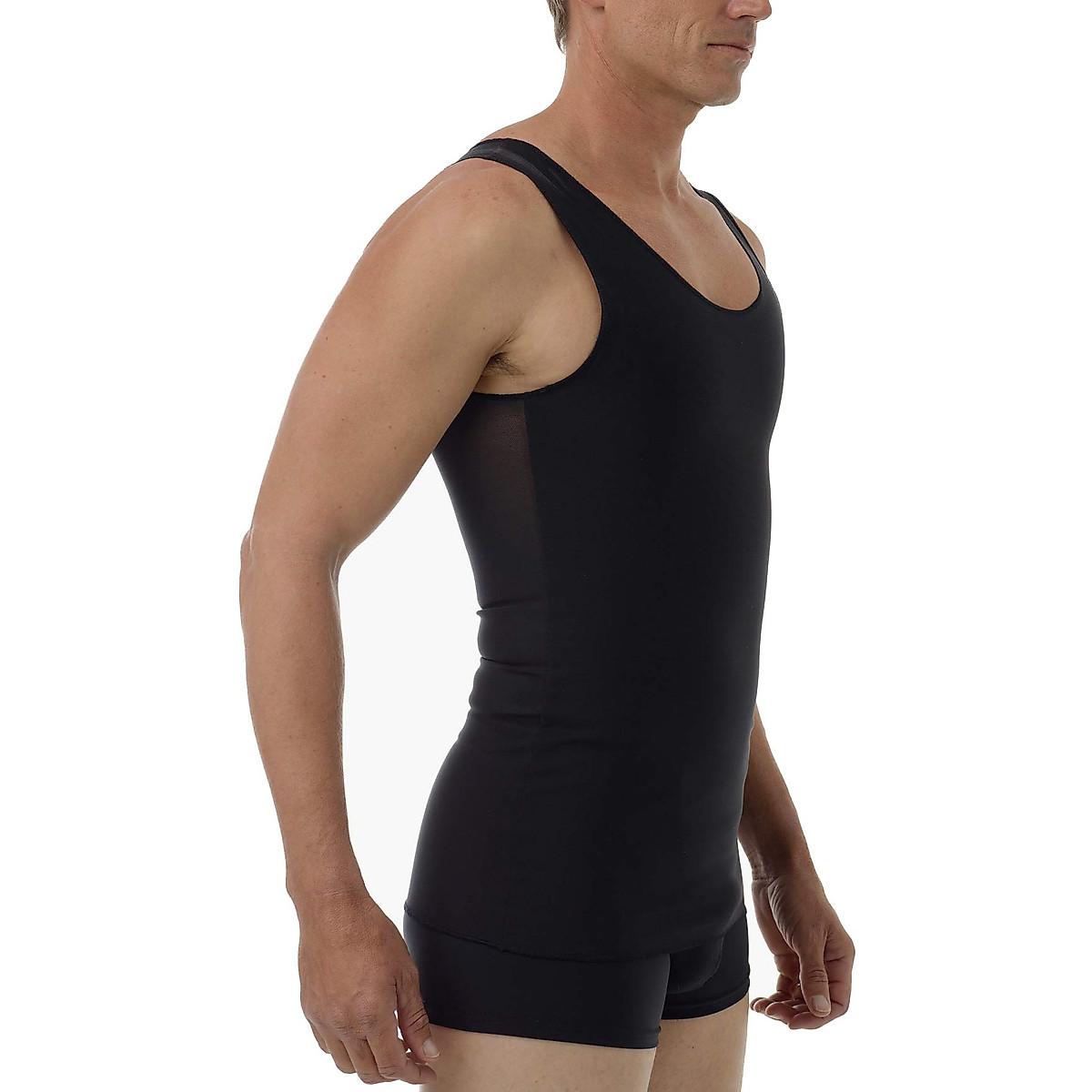 Underworks FTM Gynecomastia Ultimate Chest Binder Tank 997 - Black Small