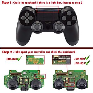 eXtremeRate Wood Grain Ghost Replacement Faceplate Touchpad Cover, Redesigned Soft Touch Housing Shell Case Touch Pad Compatible with PS4 Slim Pro Controller JDM-040/050/055 - Controller NOT Included