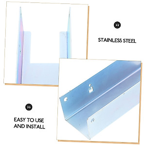 PLAFOPE Power Tool Organizer Drill Rack Tool Organization Battery Tools Holder Drill Holder Wall Mount Garage Tool Organizer Pegboard Hanger for Garage Peg Board Stainless Steel Silver