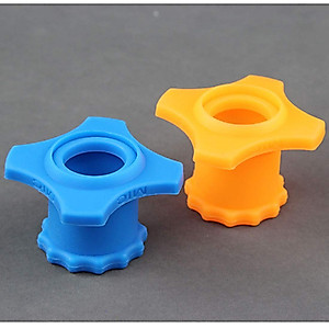 TuNan 9PCS Wireless Handheld Microphone Protection, Silicone Ring, Bottom Rod Sleeve Holder, Windscreen Foam Cover for KTV Device, Shakeproof & Anti-Rolling - Black, Red, Purple