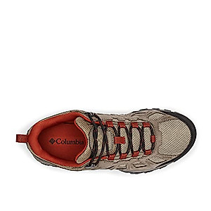 Columbia Men's Redmond III Waterproof Hiking Shoe, Pebble/Dark Sienna, 11