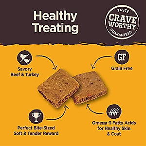 Wellness CORE Brainiac Puppy Soft Training Dog Treats (Previously Puppy Bites), Grain Free, Beef & Turkey, 5 Ounce Bag