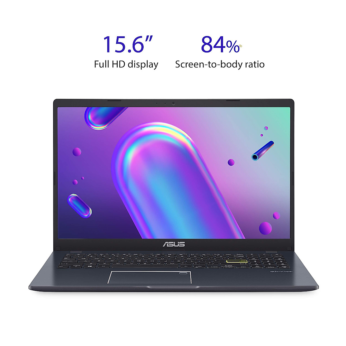 ASUS Laptop L510 Ultra Thin Laptop, 15.6” FHD Display, Intel Celeron N4020 Processor, 4GB RAM, 64GB Storage, Windows 10 Home in S Mode, 1 Year Microsoft 365, Star Black, L510MA-DH02