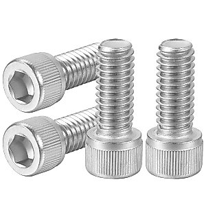 M5-0.8 x 12mm Socket Head Cap Screws 304 Stainless Steel 18-8 A2-70 Allen Socket Hex Drive Bolts, Fully Threaded. 50PCS